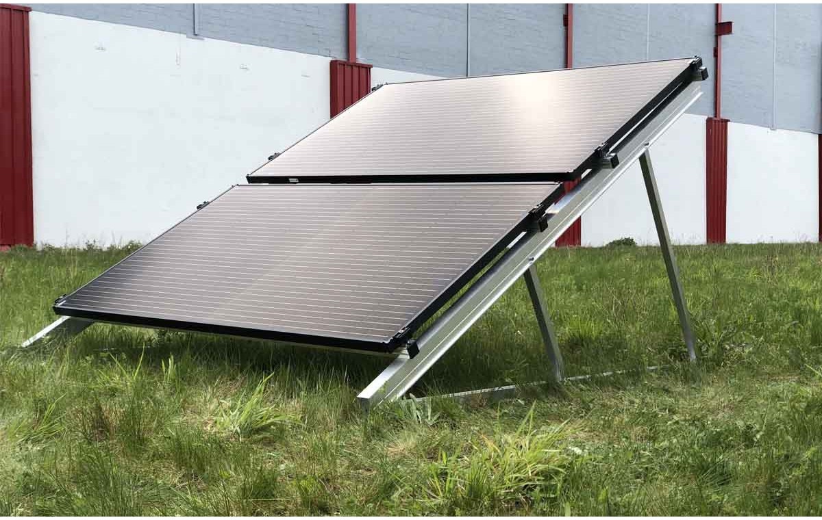 Cuadrados de paisaje de 30 ° superpuestos para 8 paneles solares ...